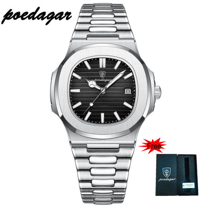 【With a Watch Box】POEDAGAR Top Brand Fashion Men Watches Luxury ...