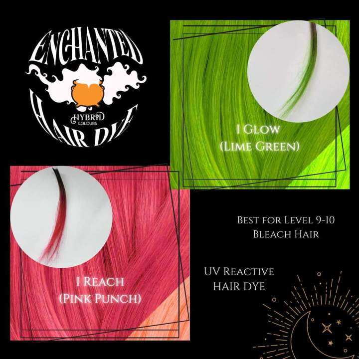 UV Reactive Enchanted Hair Dye | Hybrid Colours | Lazada PH