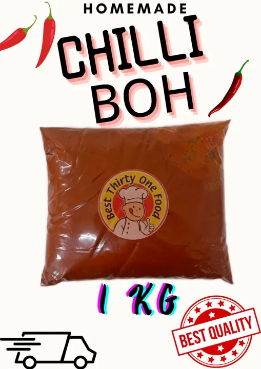 Homemade Chilli Boh (Pedas)- 1kg | Lazada