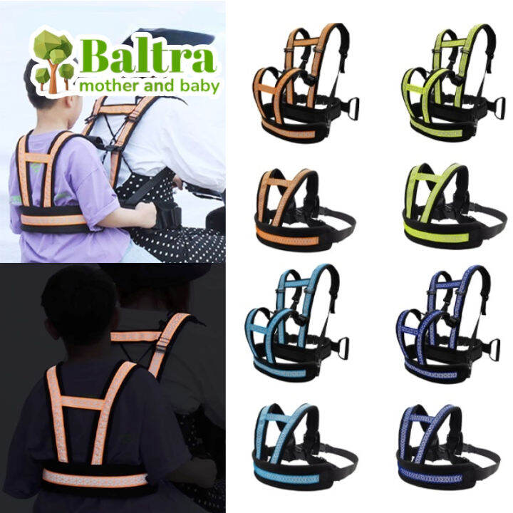 Baltra Kids Motorcycle Bike Safety Seat Belt Adjustable Reflective ...