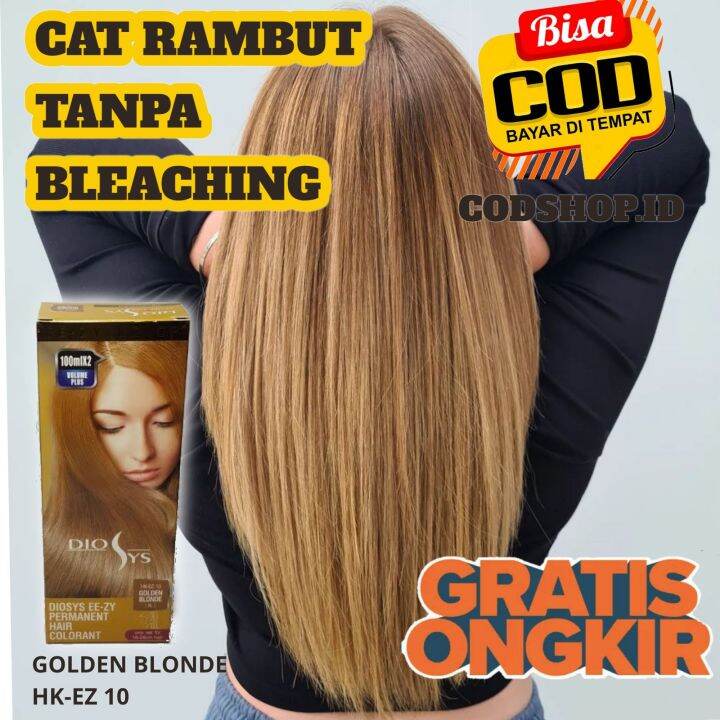 CAT RAMBUT WARNA GOLDEN diosys semir pewarna dio sys | Lazada Indonesia