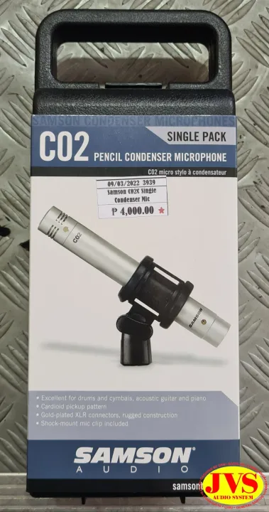 Samson C02 Pencil Condenser Microphone Single Pack with Case | Lazada PH