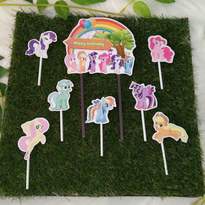 Topper Cake kuda poni hiasan kue ulang tahun happy birthday | Lazada ...