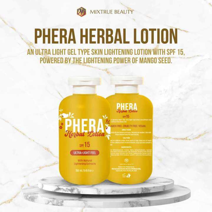PHERA Herbal Lotion SPF15 With Natural Lightening Extracts | Lazada PH