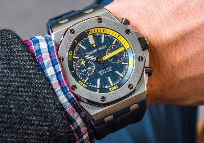 Royal Watch Driver blue automatic stopwatch NOOB factory water ...