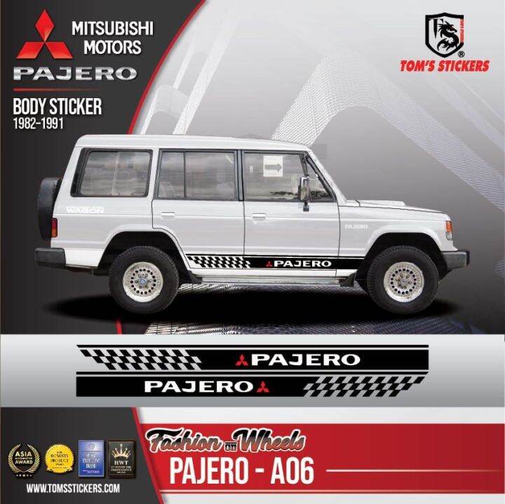 👍👍 MITSUBISHI PAJERO CAR BODY STICKER SET PAJERO - A06 | Lazada