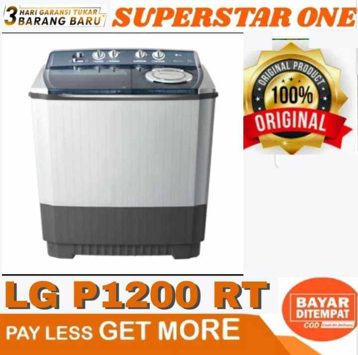 LG Mesin Cuci P1200RT 12 kg 2 Tabung Rollek Jet Pulsator | Lazada Indonesia