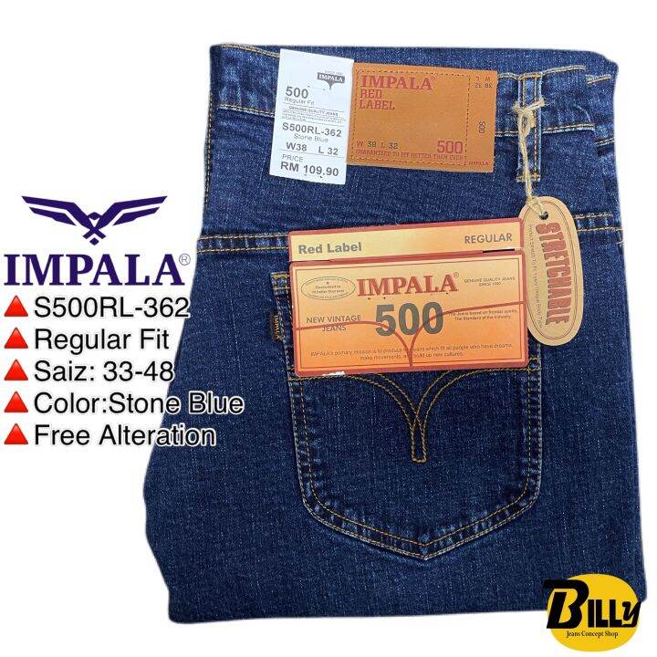IMPALA Brand Men Regular Fit Stretchable Jeans (S500RL-362) | Lazada