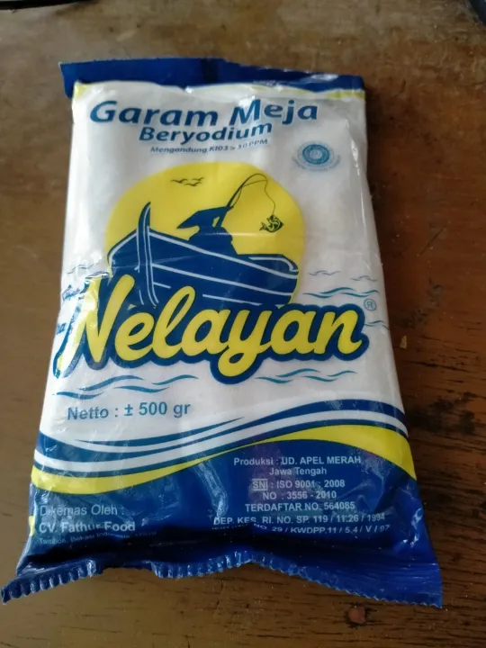 Garam Meja Beryodium Cap Nelayan 500 Gram | Lazada Indonesia