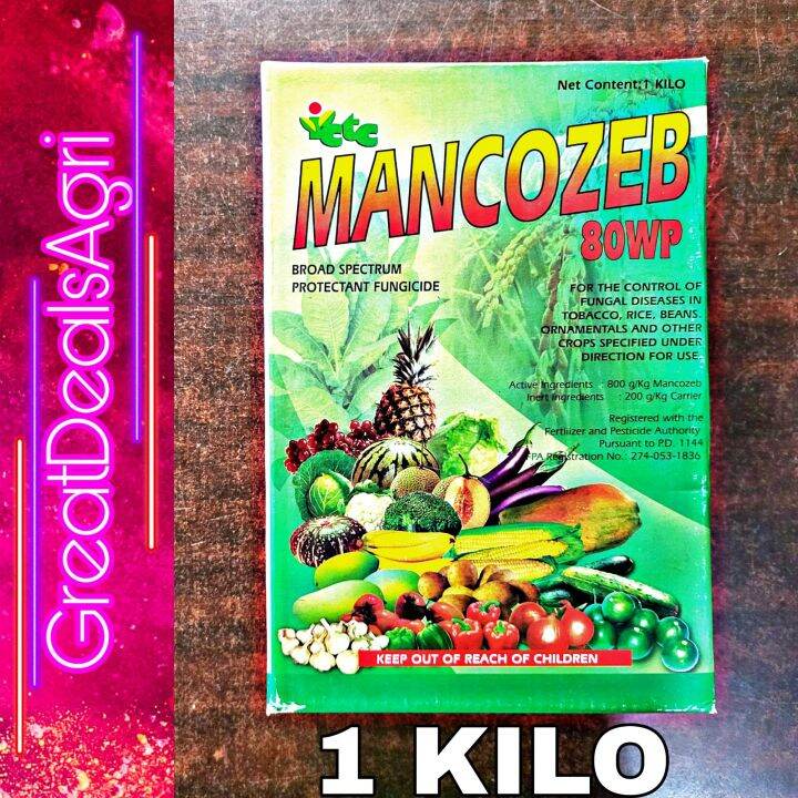 MANCOZEB 80 WP BROAD SPECTRUM PROTECTANT FUNGICIDE (1 KILO) BY ICTC ...