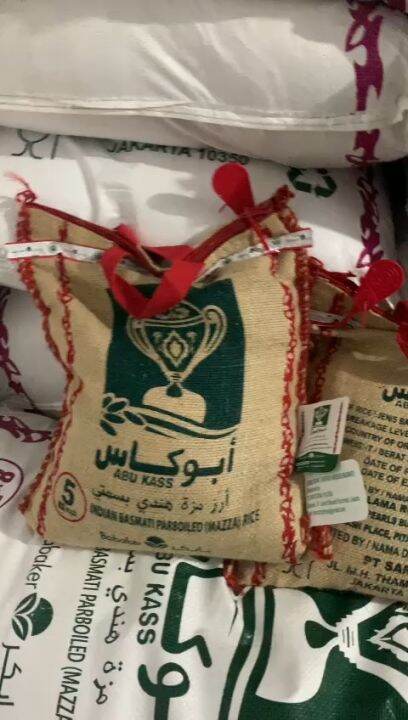 BERAS BASMATI ABUKASS 5kg ASLI INDIA Arab Abu Kass Bhasmati abukas abu ...