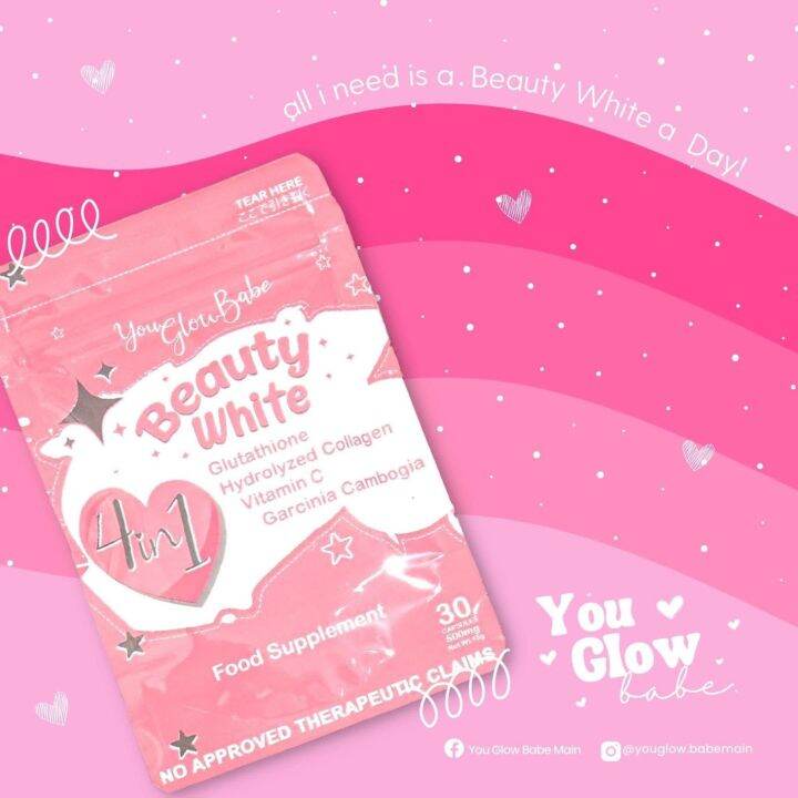 ORIGINAL You Glow Babe Beauty White Glutathione Collagen Slimming | Lazada PH