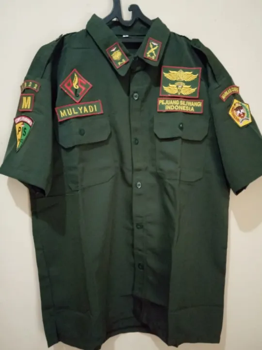 kemeja pdh ijo pejuang siliwangi | Lazada Indonesia