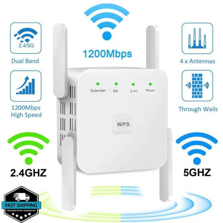 5Ghz WiFi Repeater Wireless Wifi Extender WiFi Booster WiFi Amplifier 2 ...