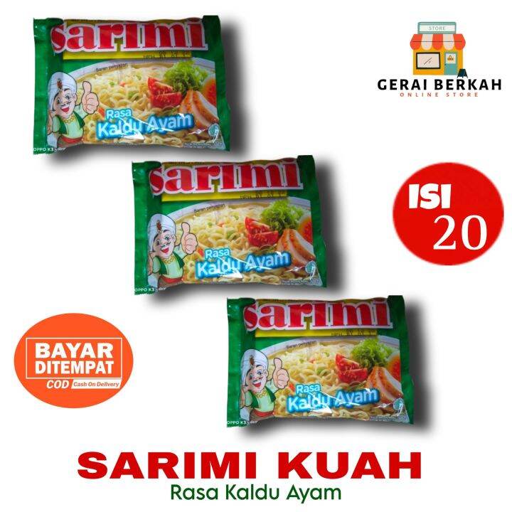 Sarimi Kuah | Sarimie Rasa Kaldu Ayam | Setengah Dus isi 20 PCS ...