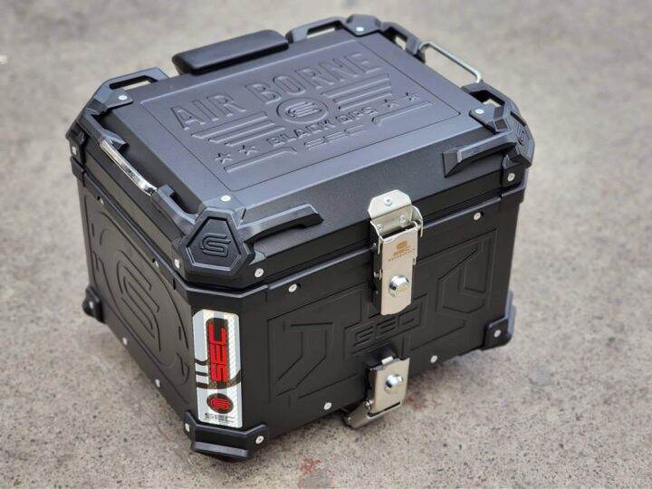 NEW 45L SEC AIR BORNE & B. PANTHER ALLOY TOP BOX (Black Only) | Lazada PH