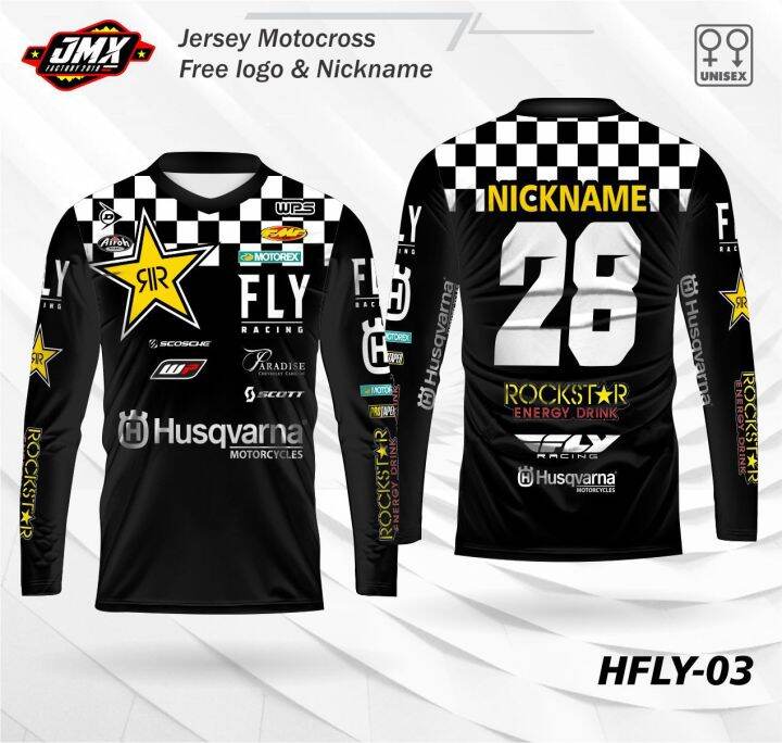 motocross jersey enduro trail trabas custom nama dan nomor punggung | Lazada Indonesia