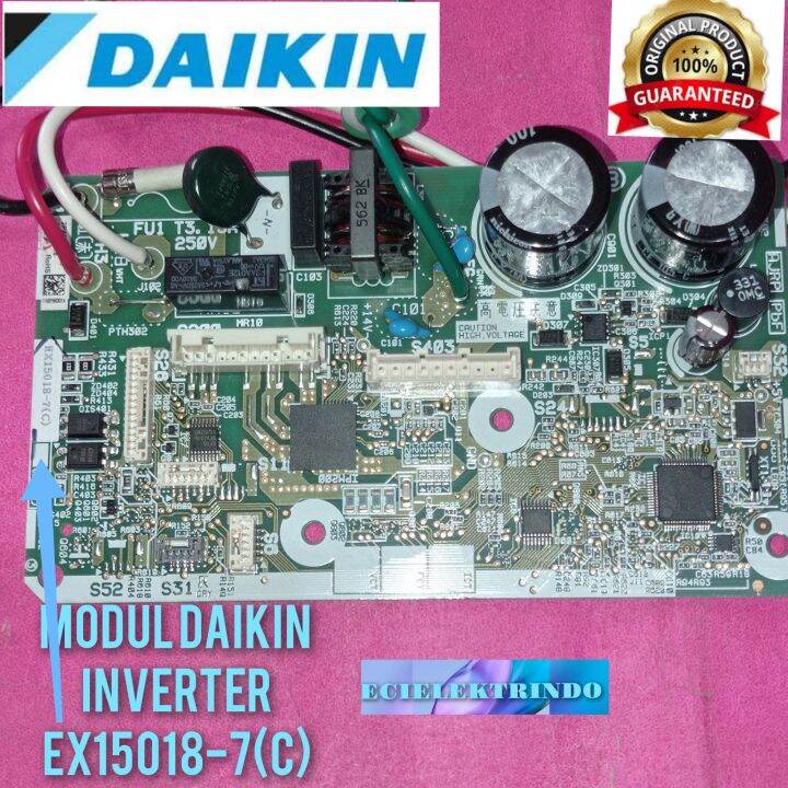 MODUL PCB CONTROLLER INDOOR AC DAIKIN INVERTER THAILAND EX15018- 7(c ...