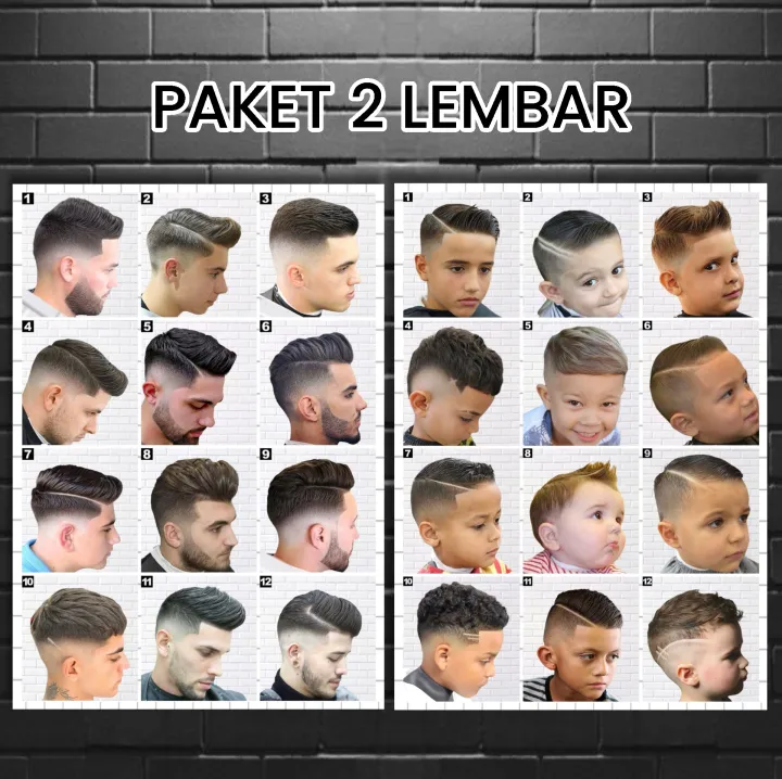 poster terbaru barbershop paling laris model poster anak dan dewasa ...