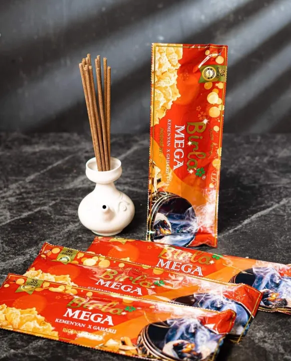 Dupa Hio Birla Mega Kemenyan & Gaharu Incense Sticks 1 Pouch Isi 35 ...