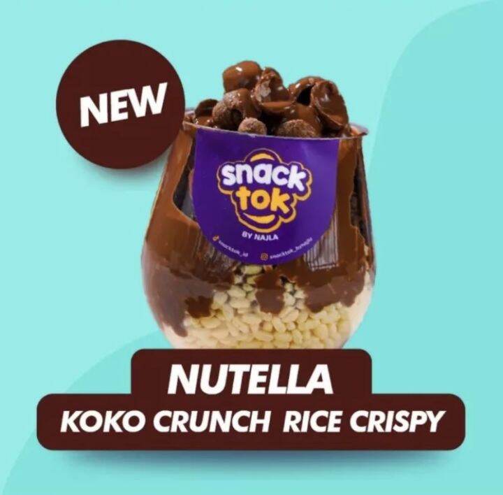 Snacktok Rice Crispy Coco Nutella | Snack tok Bittersweet By Najla ...