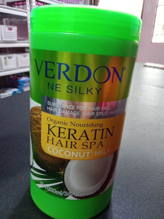 VERDON Ne Silky Keratin Hair Spa Coconut Milk 1000ml | Lazada PH