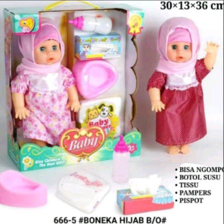 Mainan Boneka Pipis Besar Plus Dot Pampers Bisa Nangis Papa Mama ...