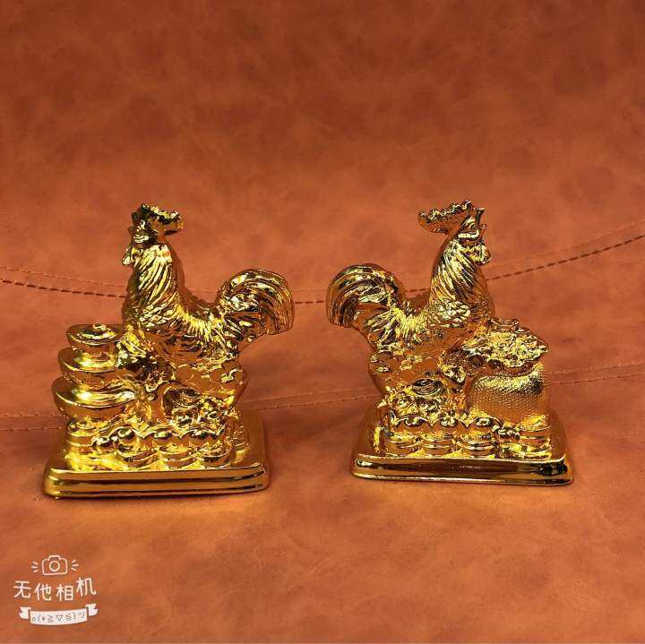 2024 Good Luck Golden Rooster Feng Shui Display | Lazada PH