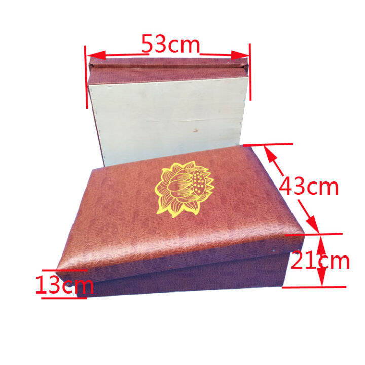 Leather Worship Stool Temple Buddha Hall Kneeling Mat Buddha Worship ...