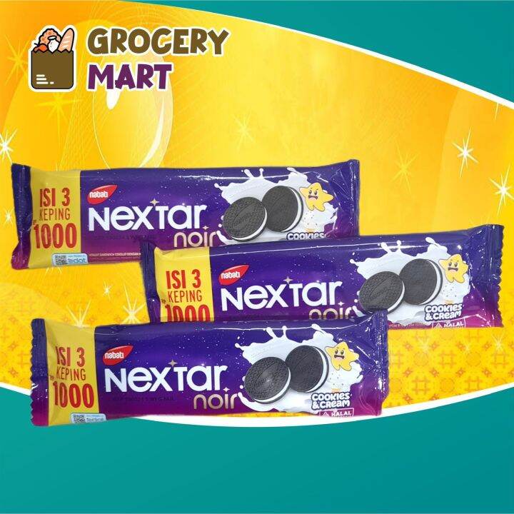 Nextar Noir Cookies Sandwich Cookies&Cream Isi 10 PCS -1 PACK | Lazada ...