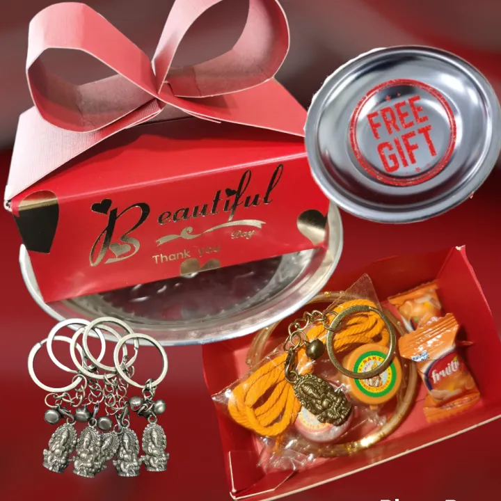 Unique Doorgift | Nalunggu Set | Sumangali Set | Ganesha Key Chain | Lazada