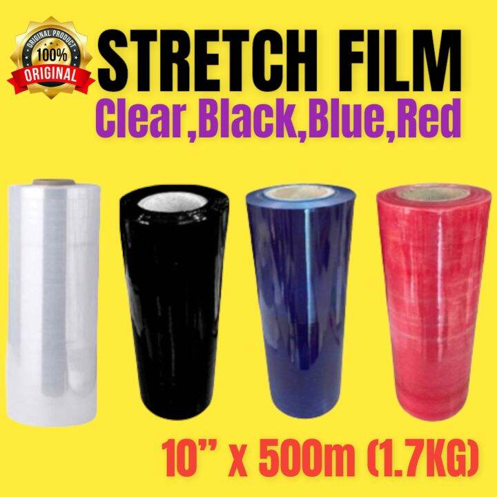 STRETCH FILM / JACK WRAP (10” x 500m) Assorted Colors Available | Lazada PH