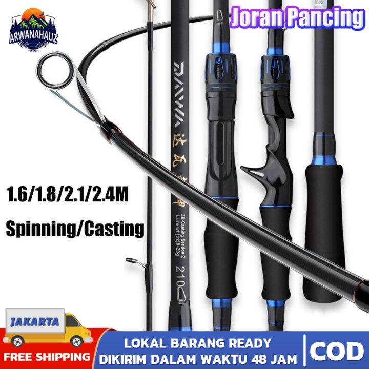 (COD) Joran Pancing Carbon /Tongkat Pancing 2.1M/2.4M dengan Bahan ...