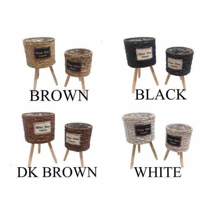 READY STOCK BASKET RATTERN/BAKUL POKOK/VASE/PASU BUNGA BERKAKI | Lazada