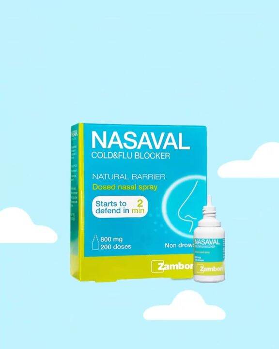 Nasaval Cold & Flu Blocker Nasal Spray | Lazada