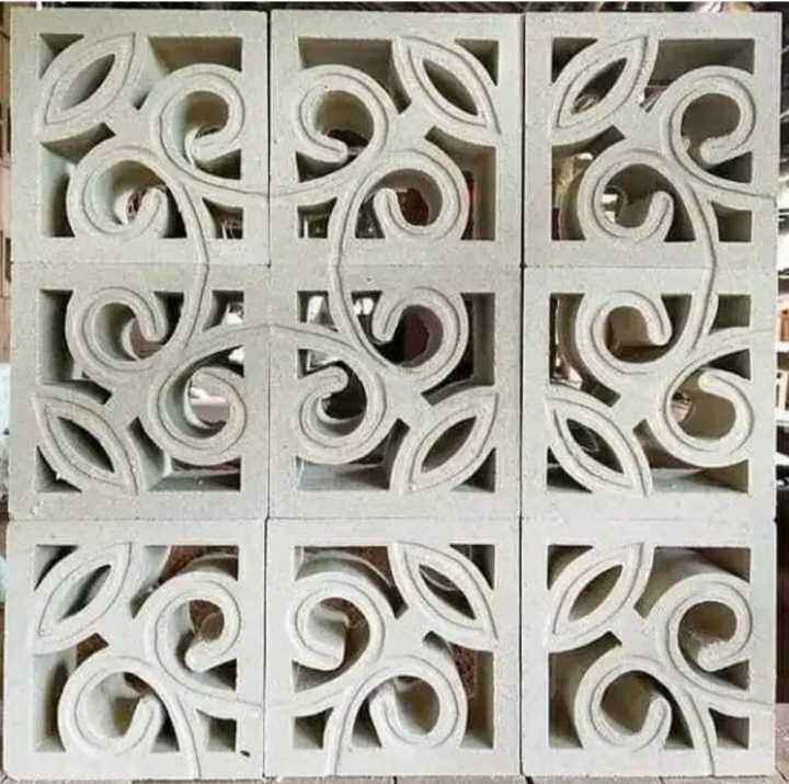 Roster beton/motif daun/ lubang angin modern/anti tampias/hiasan ...