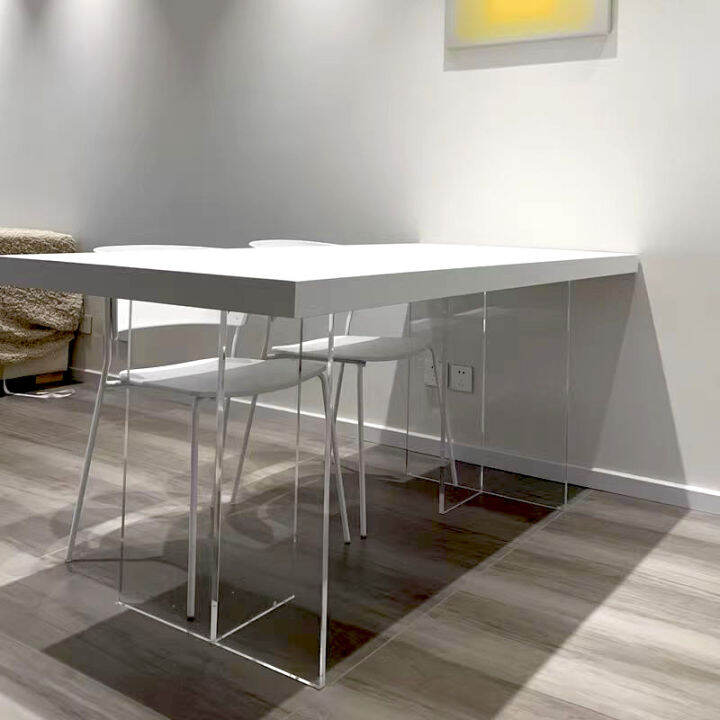 Solid Wood Suspension Dining Table Modern Simple Home Small Apartment ...