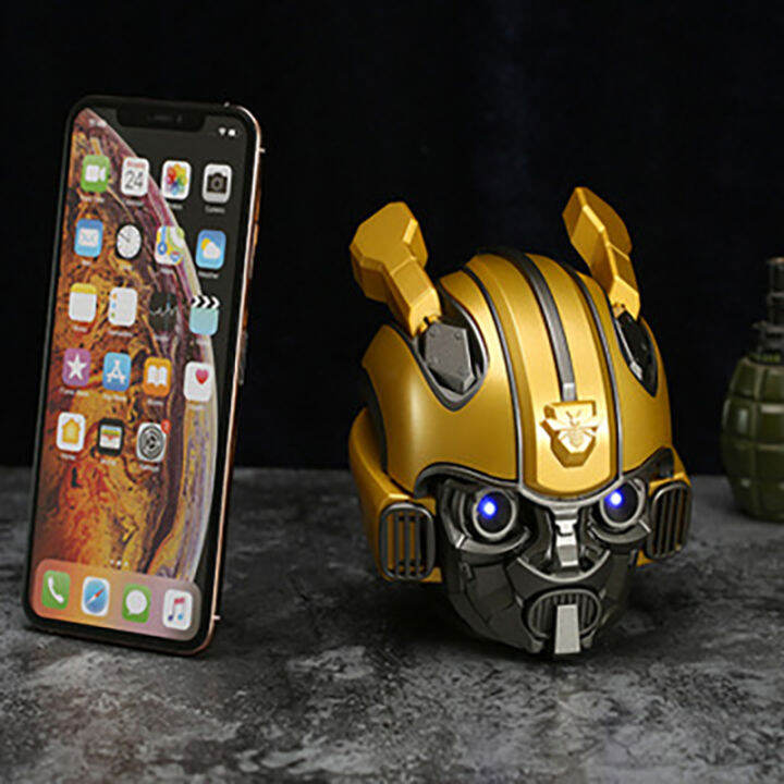 Transformers Bumblebee Helmet Wireless Bluetooth 5.0 Speaker With Fm ...