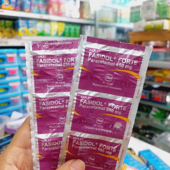 FASIDOL FORTE 650 MG 10 KAPLET / PARACETAMOL MENGATASI DEMAM PEREDA ...