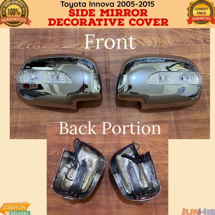 SIDE MIRROR COVER DECORATIVE CHROME COVER TOYOTA INNOVA 2005 2006 2007 ...