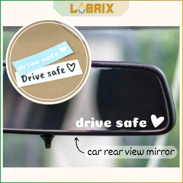 LUBRIX Car Sticker Rear View Mirror Car Side Mirror Sticker Stiker ...