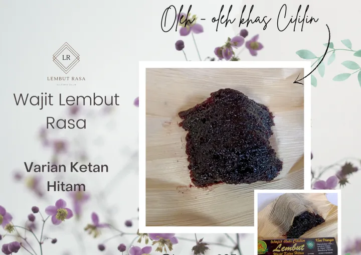 Cemilan Manis Wajit Ketan Hitam Khas Cililin Wajik khas bandung 500gram ...