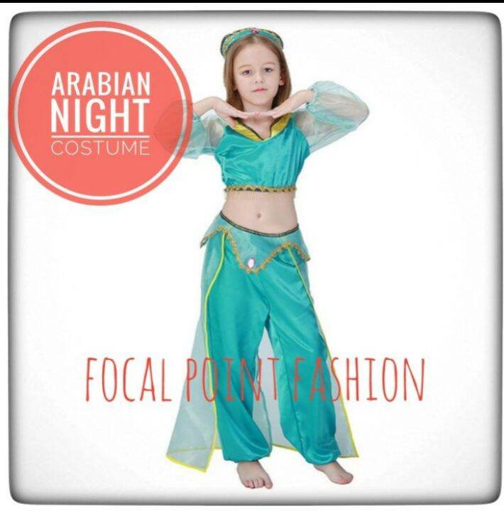 kostum princess Jasmine aladdin anak arabian night Disney Halloween ...