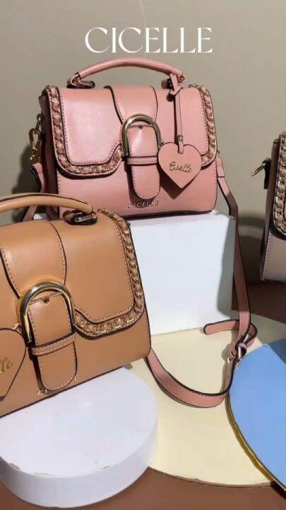 กระเป๋าแบรนด์ CICELLE (ซี-เซล) #C853 กว้าง 8 นิ้ว **แถมฟรี ถุงเท้า 1 ...