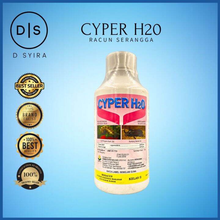 Cyper H20 Cypermethrin 1L Racun Ulat Pengorek Buah Dan Kumbang Tanduk ...