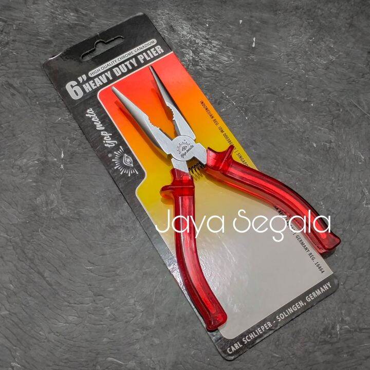 Tang lancip 6 inch Tang runcing 6" heavy duty Tjap Mata Per dan Gigi ...