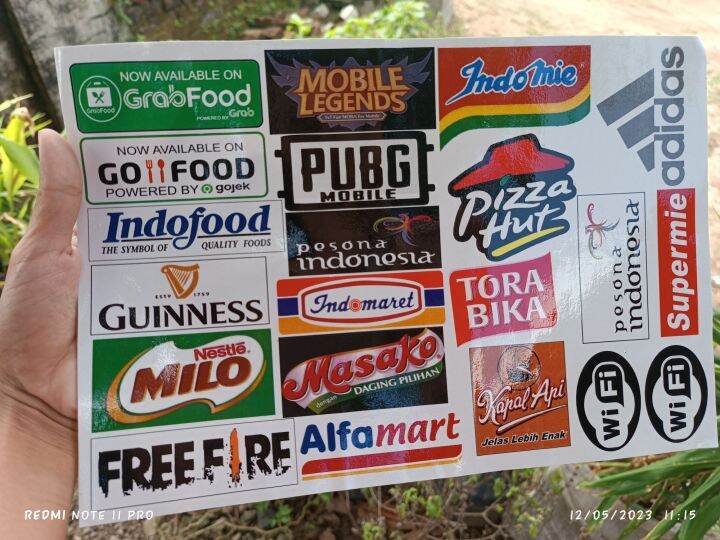 Stiker Pack Brand iklan | Lazada Indonesia