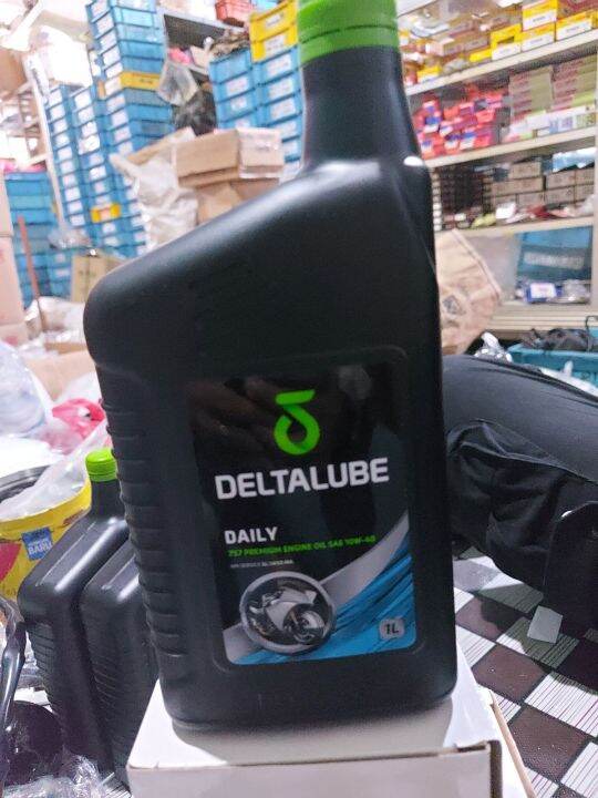 Oli Pelumas Mesin Deltalube Daily 757 Premium Engine Oil Sae 10W-40 1L 1 Liter Resmi Asli ...