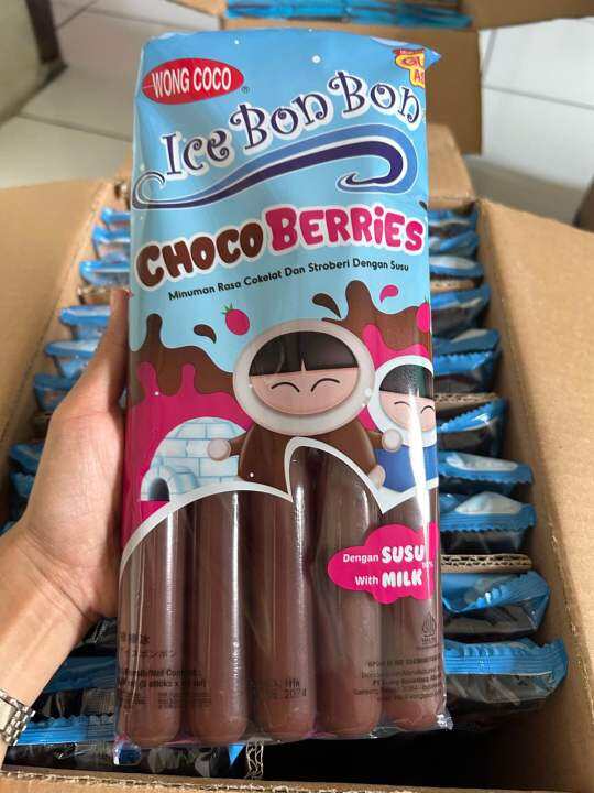 Wong Coco Ice Bon Bon Choco Berries Isi 5 / Pack (Minuman Rasa Coklat ...