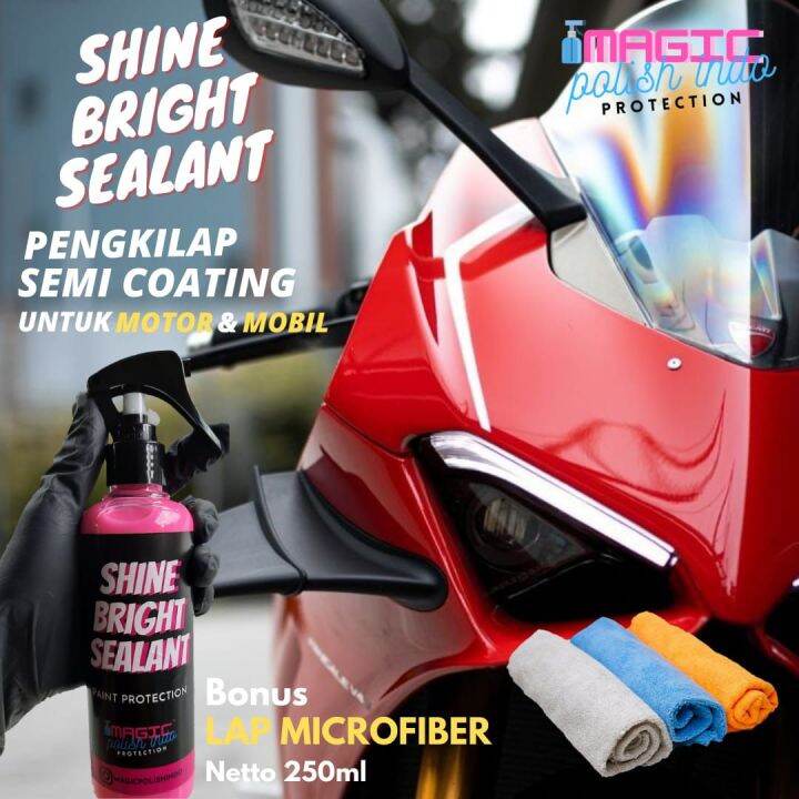 free lap microfiber soft shine bright sealant magic polish indo spray ...